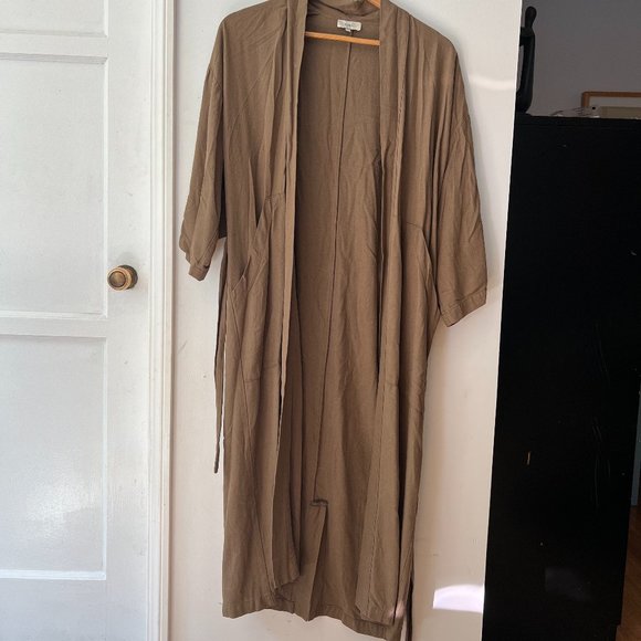 OZMA | Dresses | Ozma Tan Robe | Poshmark